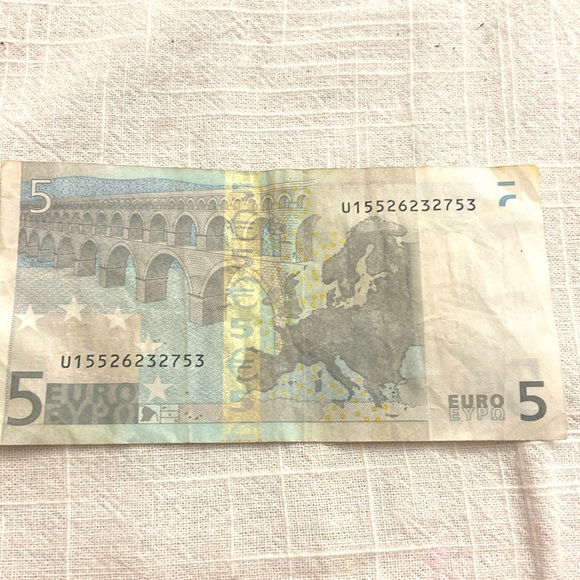 Vintage | Other | Vintage 202 Euro 5 Bank Note | Poshmark